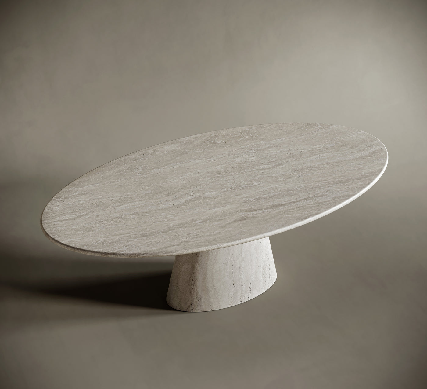 Travertine Dining Table - Tapered Leg – Bedú Atelier