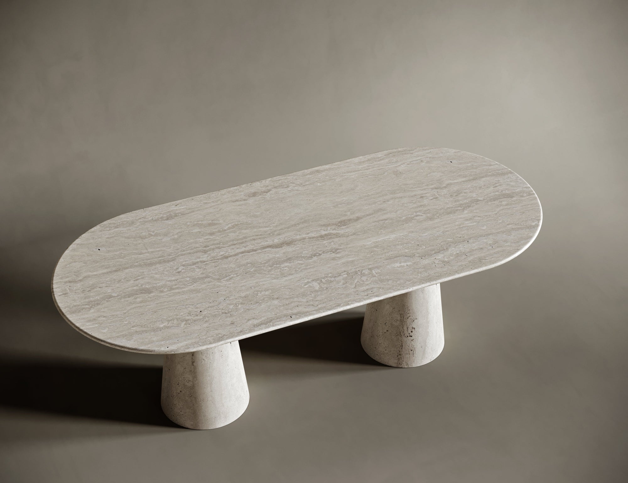 Travertine Oval Dining Tables | Elegant & Modern Designs – Bedu Atelier ...