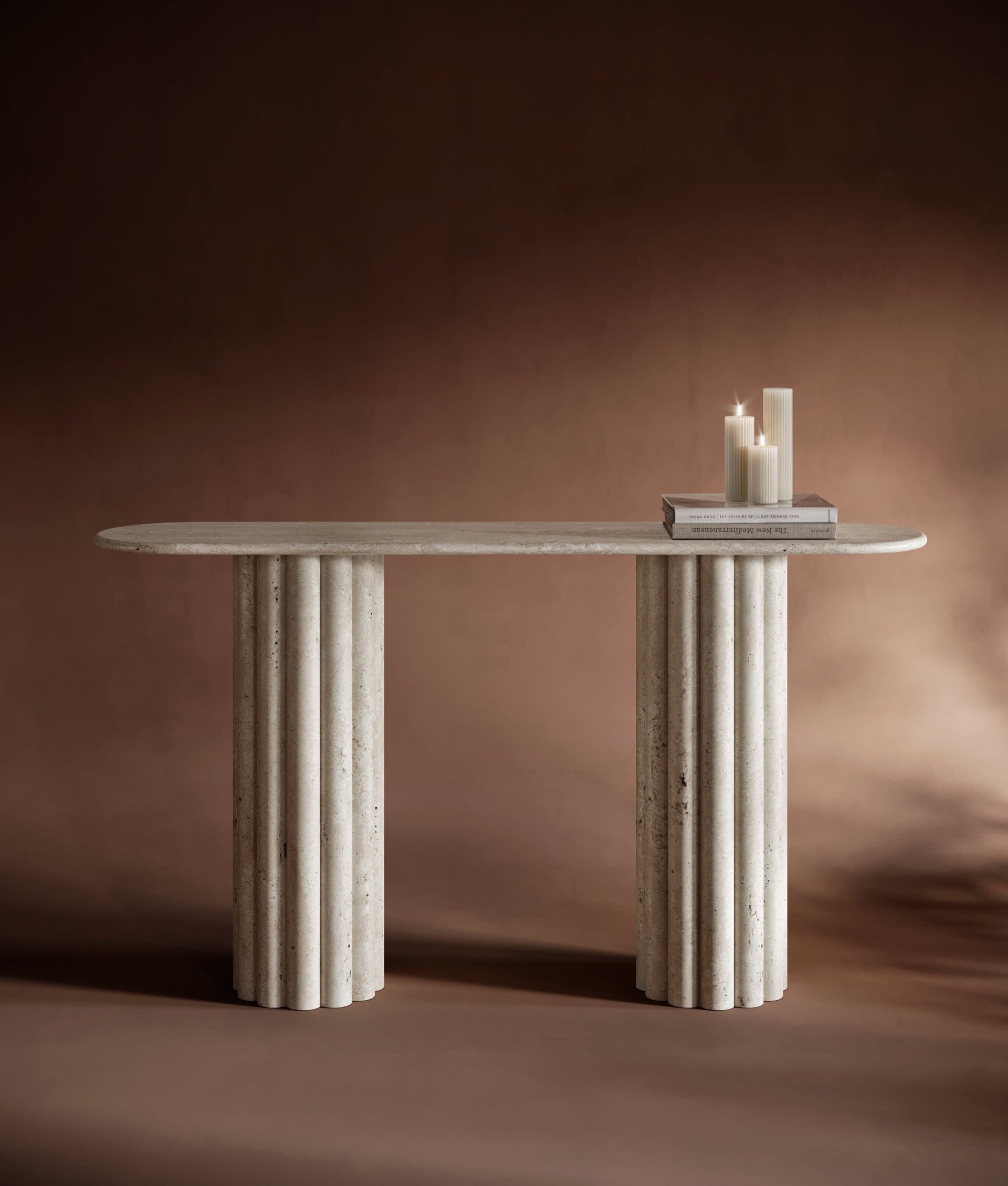 Travertine Console Table by BEDÚ Atelier – Bedú Atelier